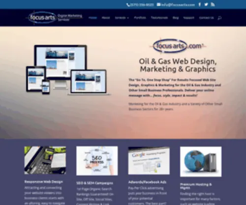 FocusArts Oil And Gas Web Design: Focusarts.com - StatsCrop
