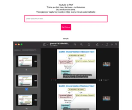 Videoglancer: Videoglancer.com - StatsCrop